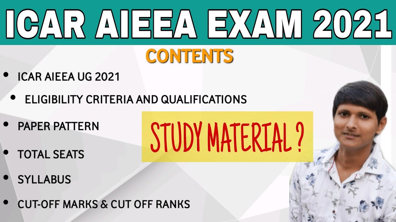 All About ICAR EXAM 2021| ELIGIBILITY | PAPER PATTERN | CUTOFF | SEATS ...