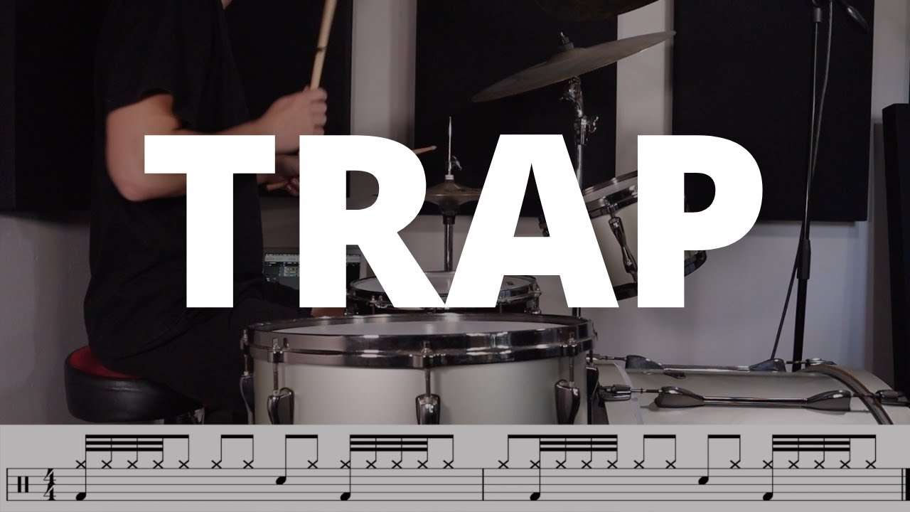 How to Play an EPIC Trap Groove on the Drums - YouTube