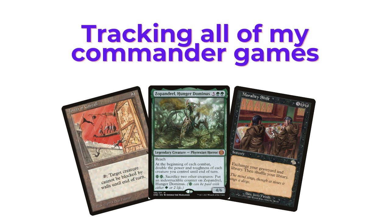 6 Months of Tracking My Commander Games - YouTube