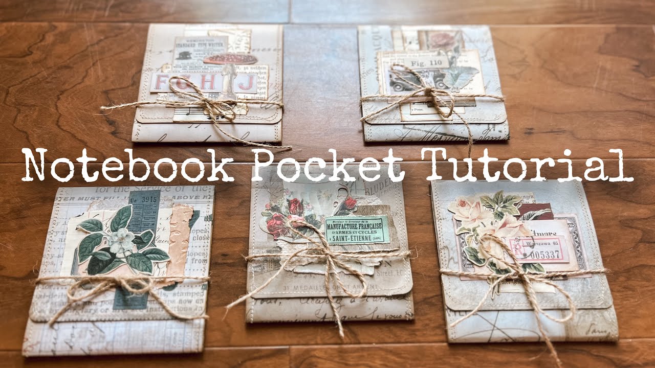 Let’s Make Super Fun Flip Out Notebook Pockets! Use up your 12x12 Paper ...