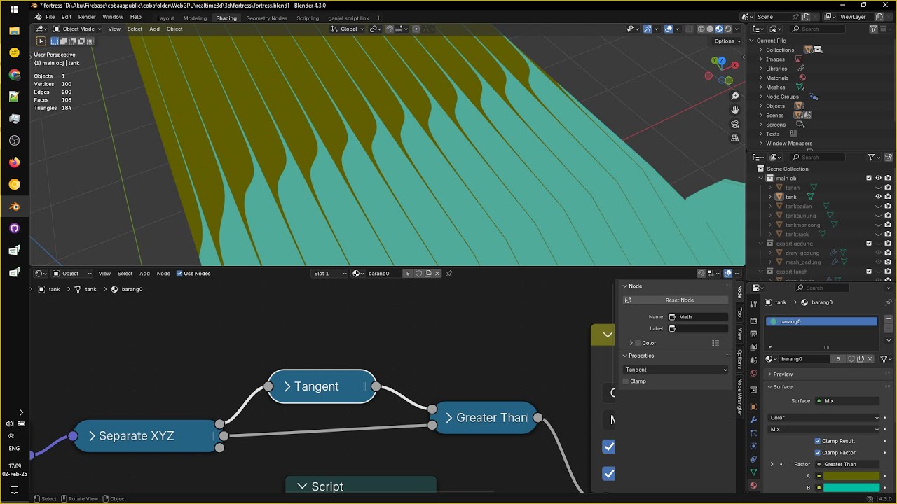 ⚙⚙🔴LIVE 24 | Blender - Bikin graph math - YouTube