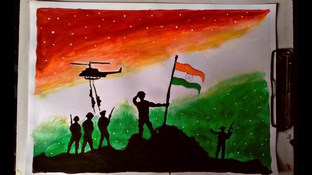 Republic day drawing 26 January special drawing - YouTube