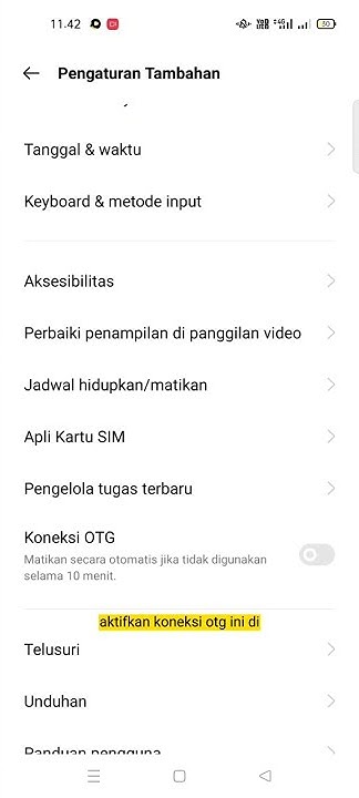 cara mengatasi koneksi OTG di hp - YouTube