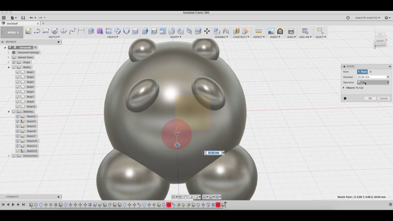 Fusion 360 Character Lamp - YouTube