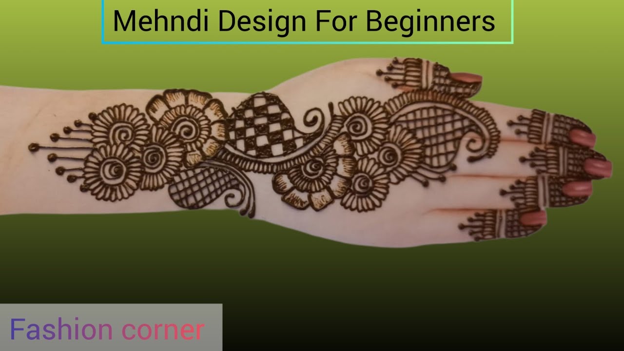Simple Back Hand Mehndi Design| Heena Art Tutorial Mehndi Design For ...
