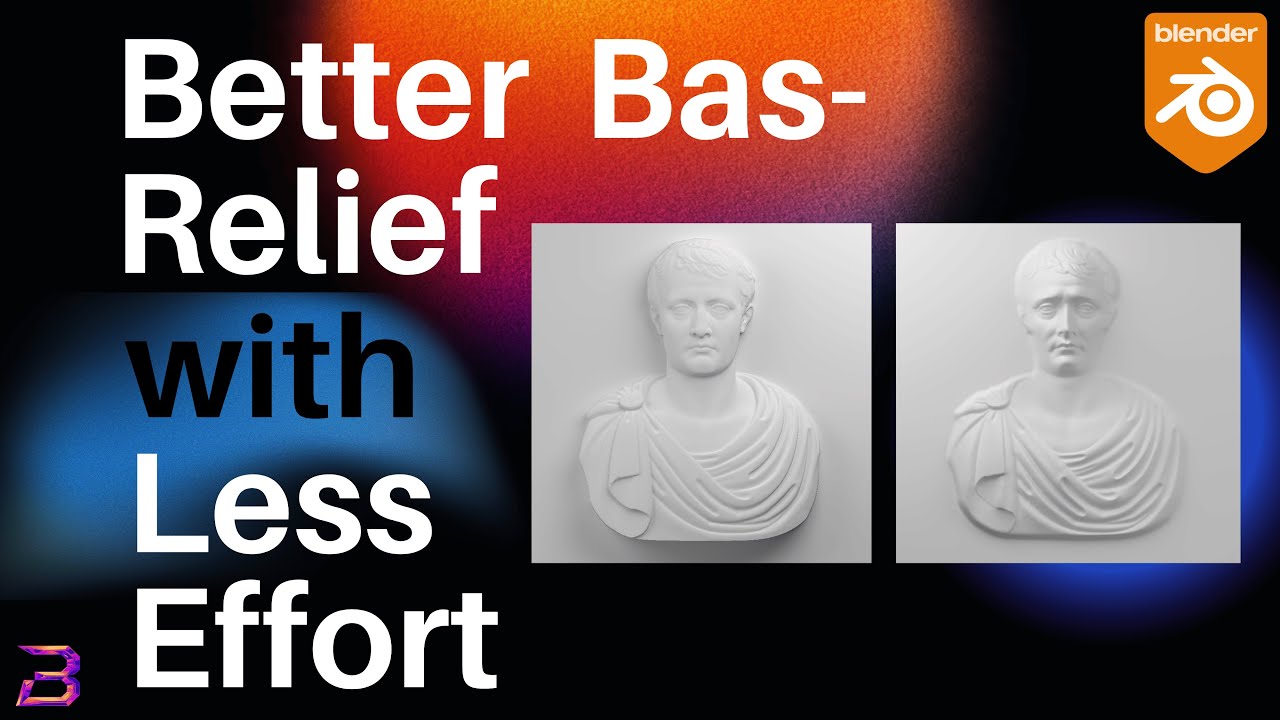 Create a Bas Relief in Blender with Less effort - Bildeform - YouTube