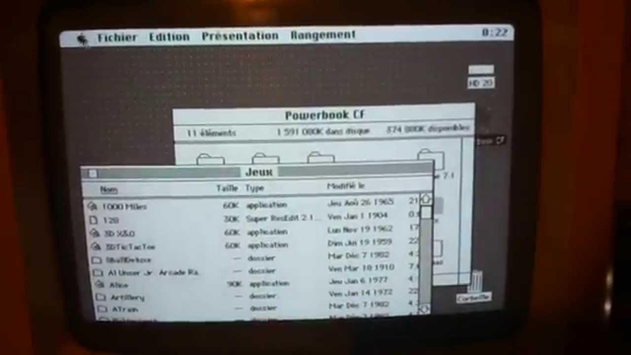 Mac 512k startup with BMOW's HD20 emu [3] :-) - YouTube