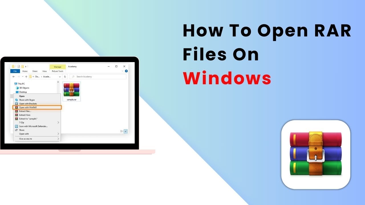 How To Open RAR Files On Windows 7, 10 & 11 | Extract RAR Files On PC ...