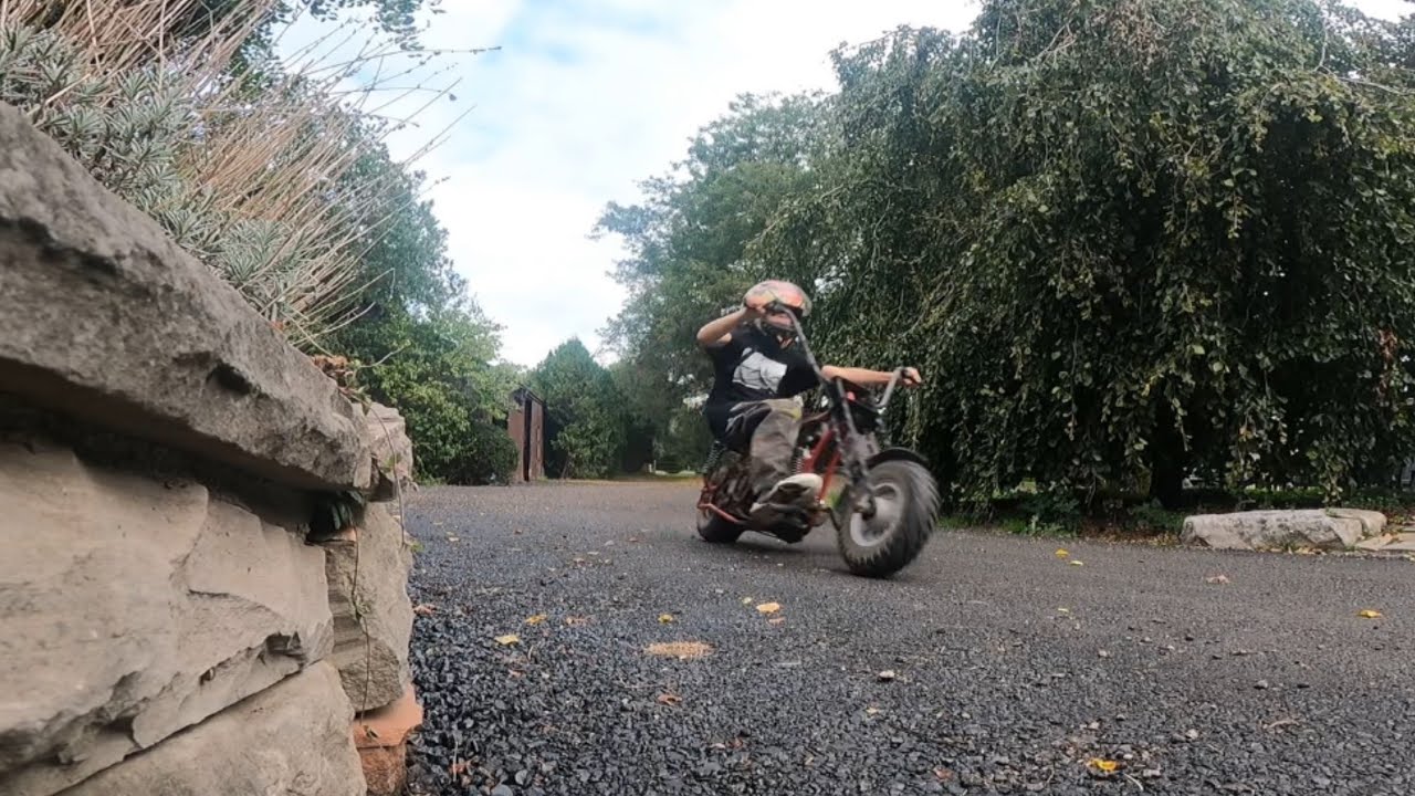 The chopper is up and running! It rips! - YouTube