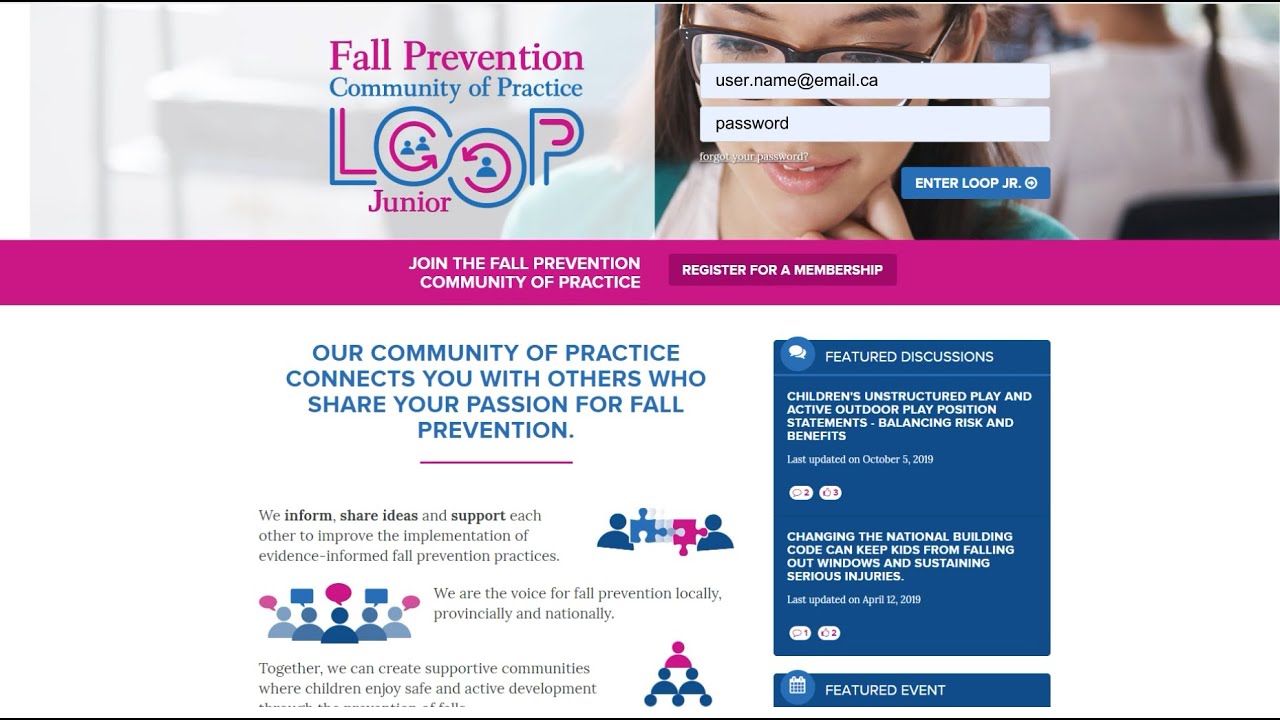 Loop and Loop Junior Fall Prevention Communities of Practice - YouTube