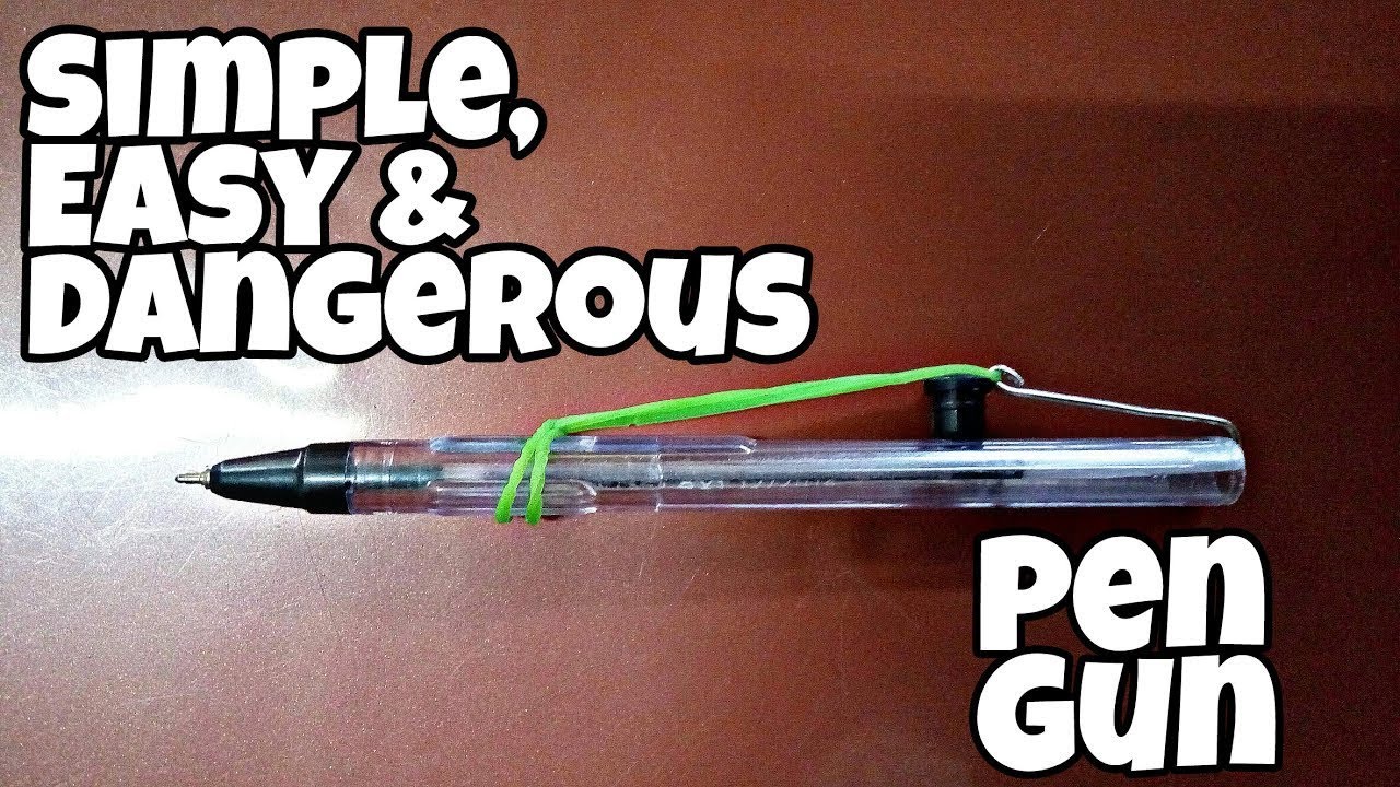 How to make a easy 3step pen shooter??? - YouTube