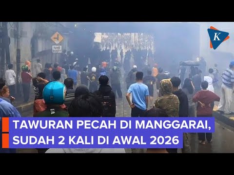 Awal 2026, Tawuran di Manggarai Pecah 2 Hari Berturut-turut