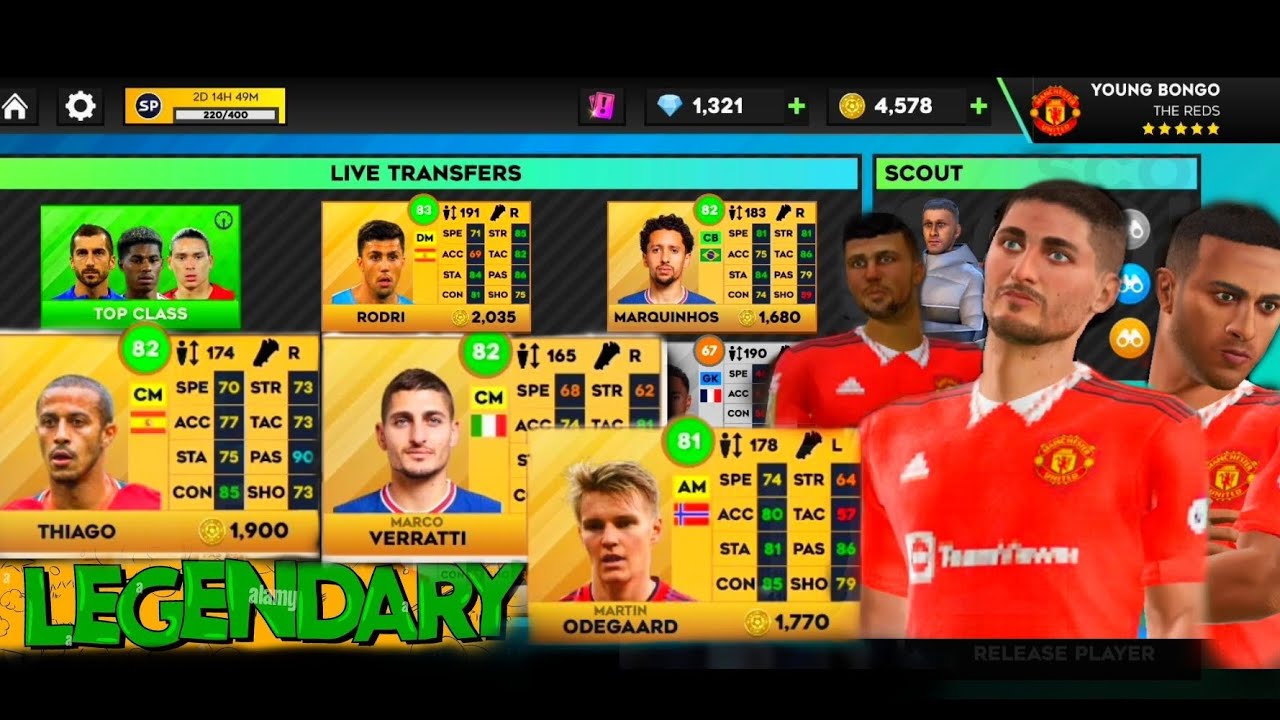 THE LEGENDARY SIGNINGS FT VERATI THIAGO RODRI || DLS 23 NEW UPDATED ...