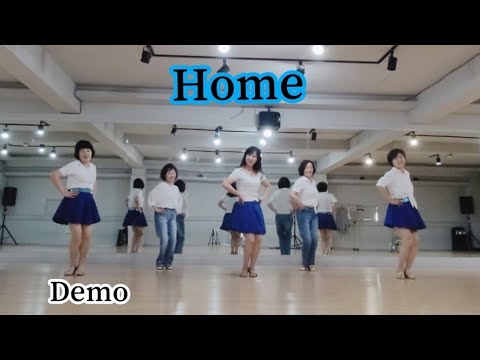 Home Line Dance (Beginner) Demo 💃💃 - YouTube