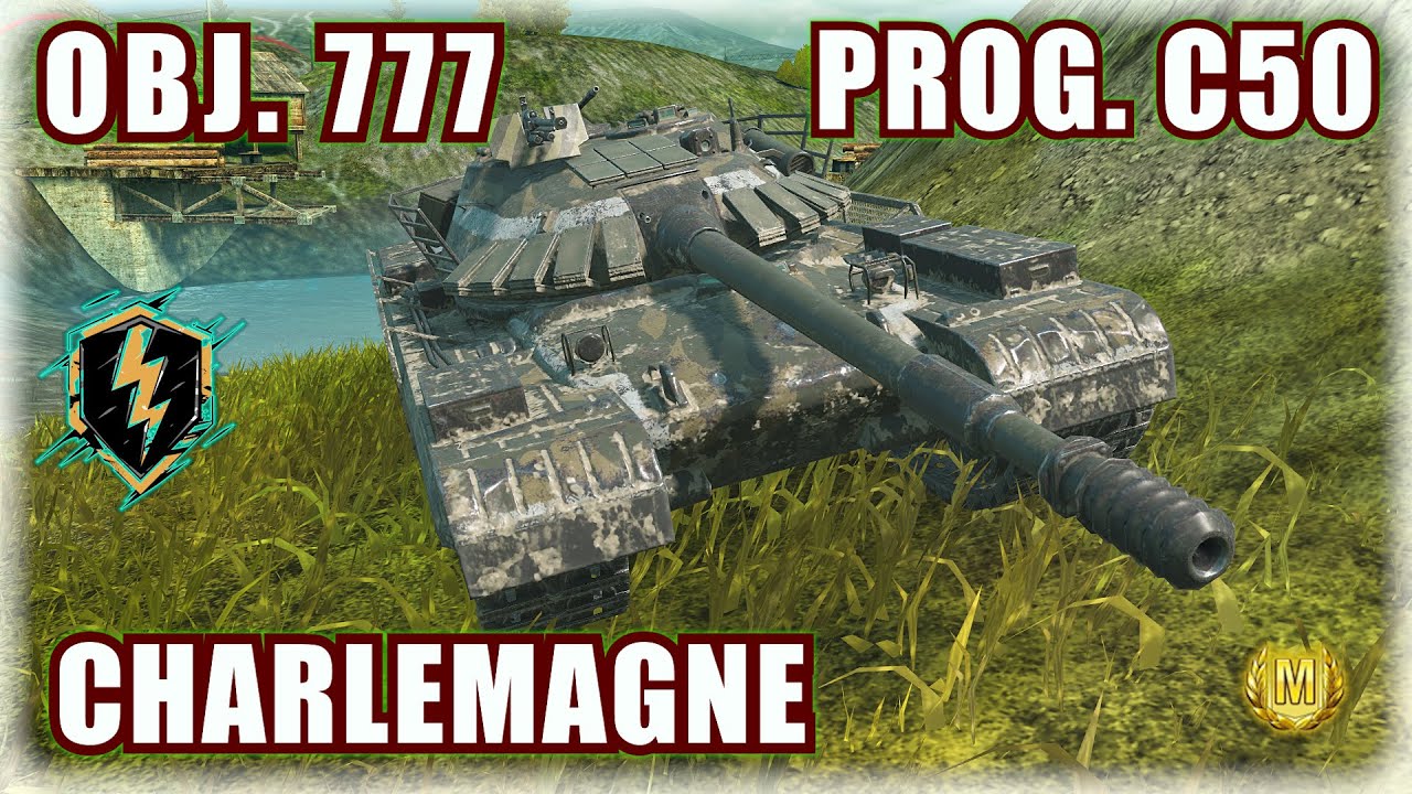 OBJ. 777 • PROGETTO C50 • CHARLEMAGNE | World of Tanks Blitz Replays ...
