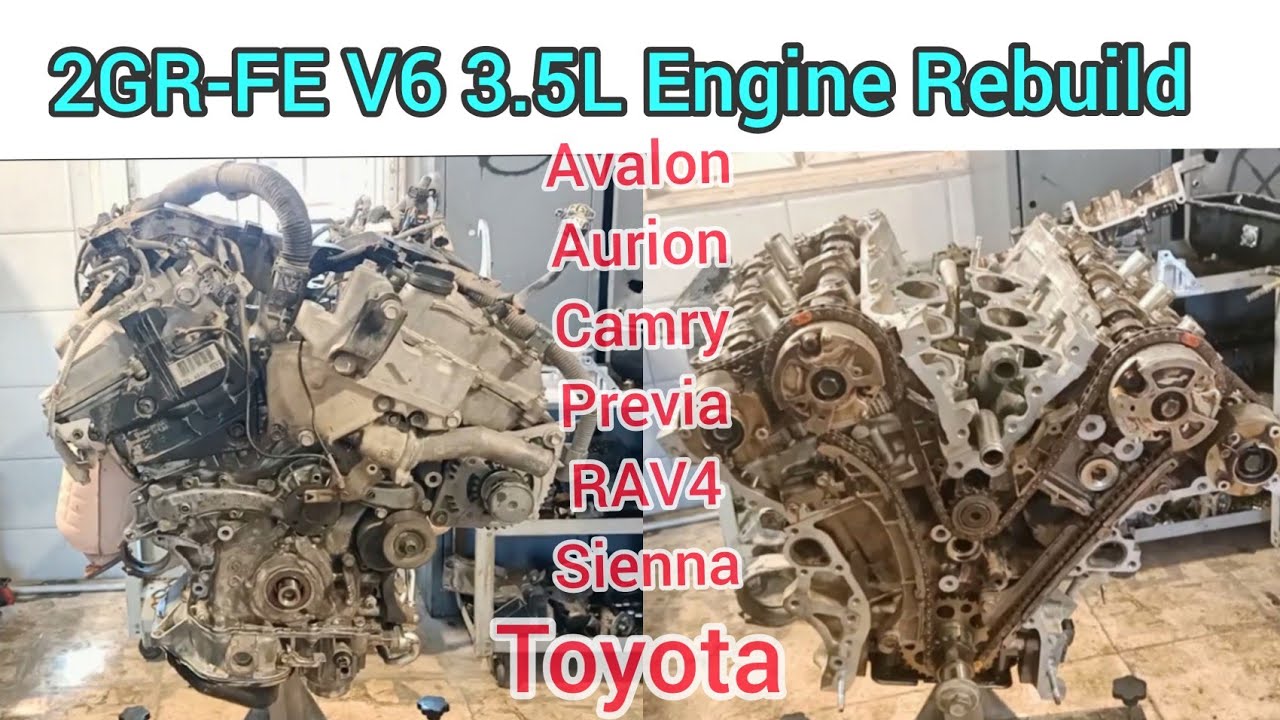 Part (2) 2GR-FE V6 3.5L Engine Rebuild Of Toyota Avalon - YouTube