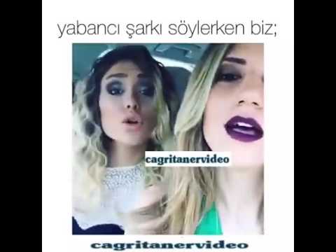 Yabancı şarkı söylerken ben