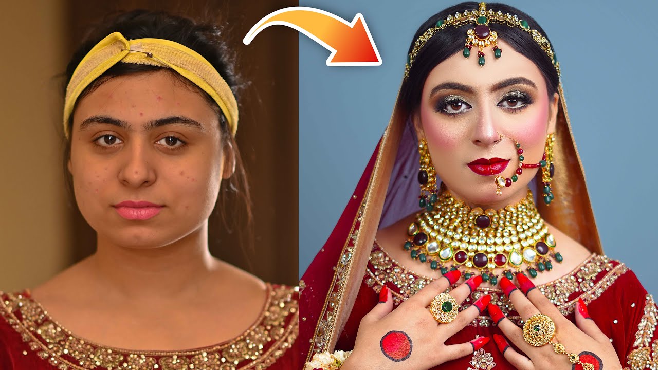 Indian Bridal Makeup Tutorial Step by Step | Bridal Makeup | Wedding ...