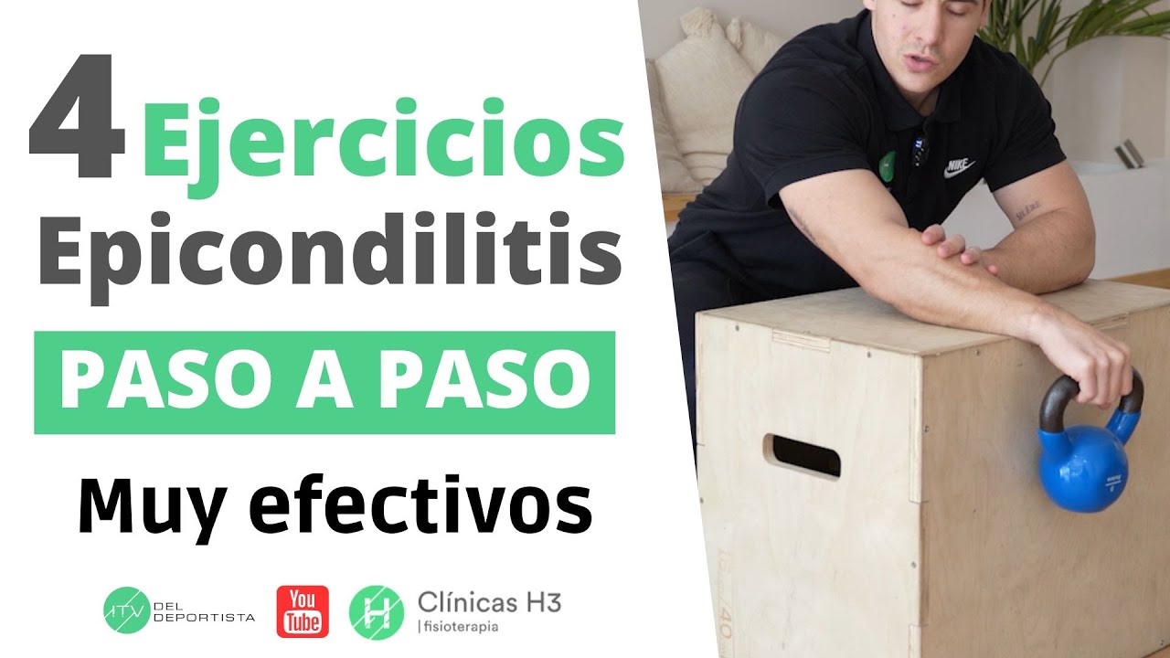 4 Ejercicios para aliviar el CODO DE TENISTA muy EFECTIVOS PASO A PASO - YouTube