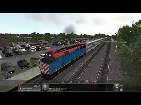 Chicago Flipback - The Racetrack - EMD F40PH Chicago Commuter Rail - Train Simulator Classic ...