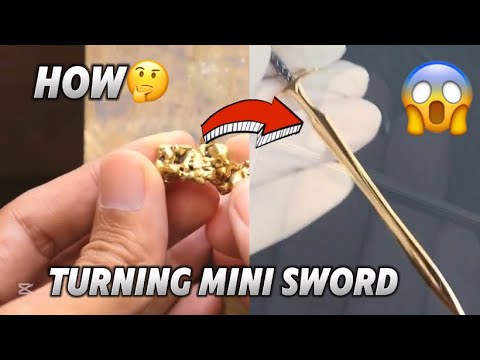 I Turn Gold Scrap Into Mini Sword 🗡️ || Making Mini Sword 🗡️ || 18k ...