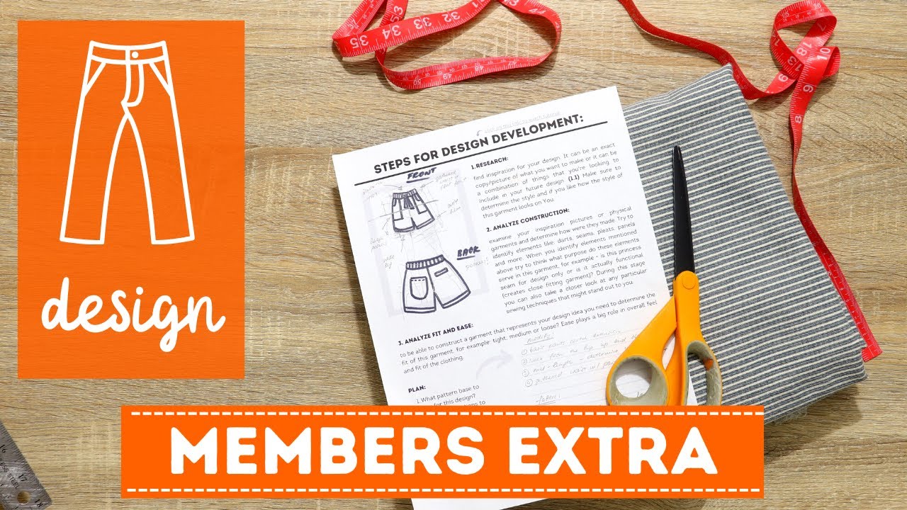 Members Extra - design and research. What to do? (Pants/shorts series ...