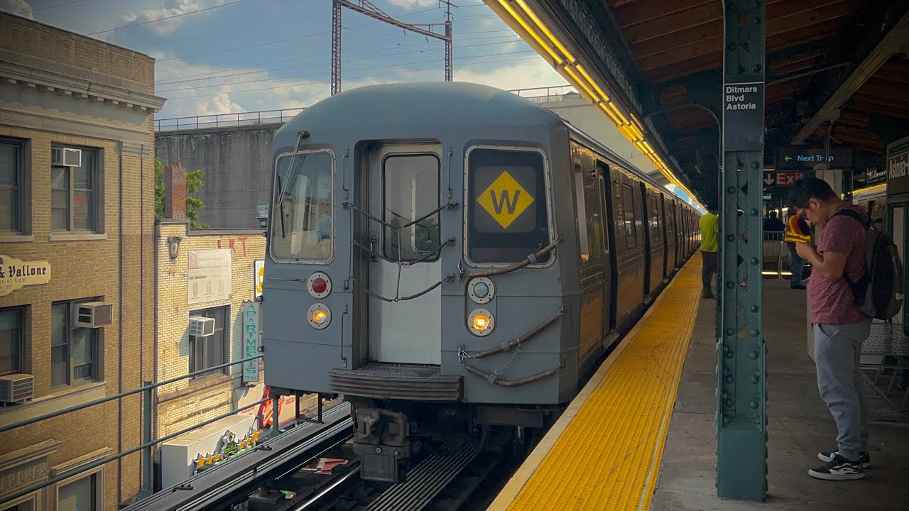 MTA (7),(7x),(N),(W) Trains expedition on Astoria line - YouTube