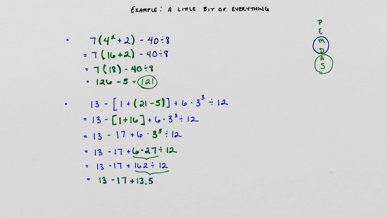 Corequisite - Order of Operations - YouTube