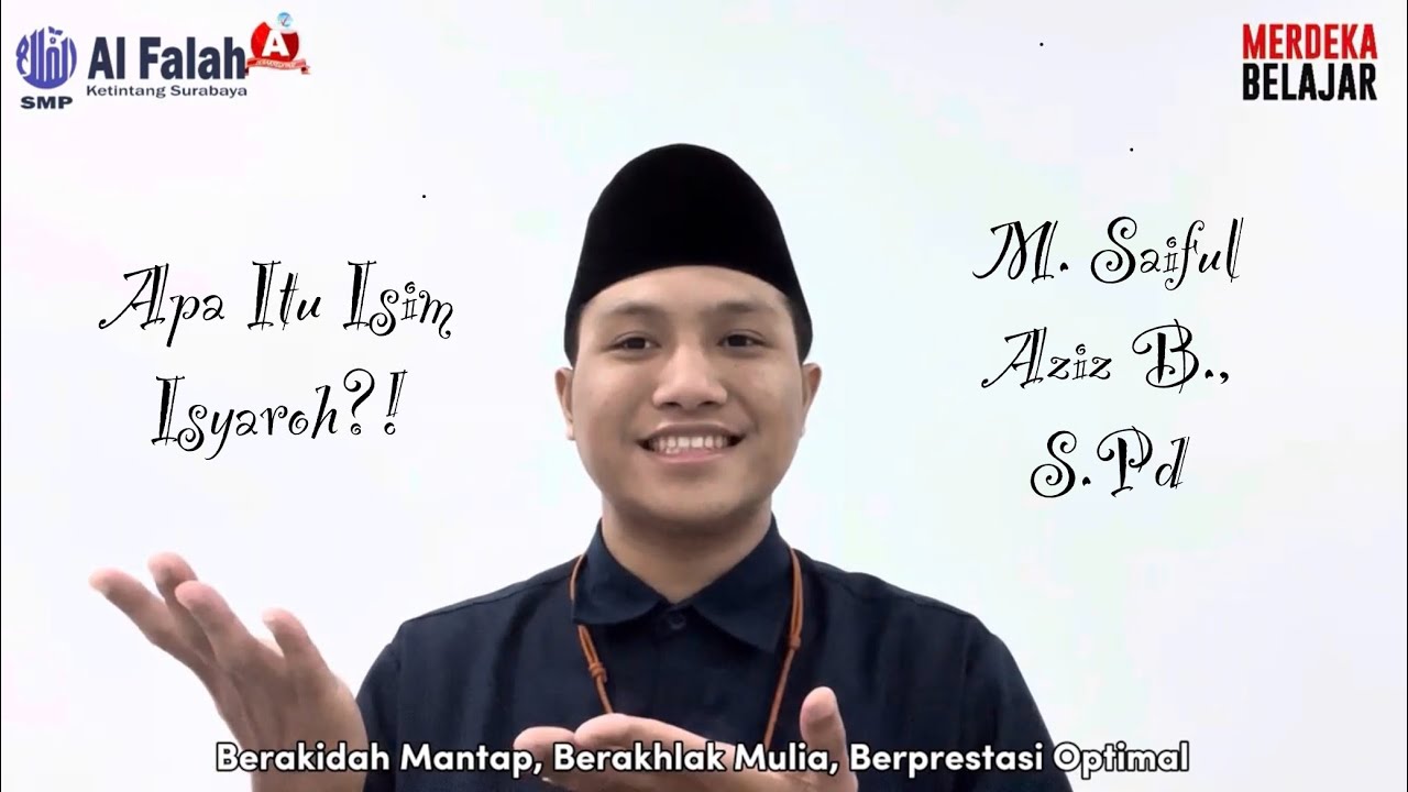 Apa Itu Isim Isyarah?! | Saiful Aziz - YouTube