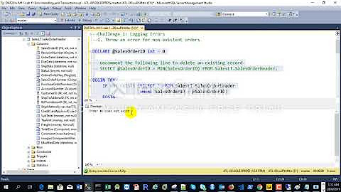 DAT201x - Querying With Transact-SQL - YouTube