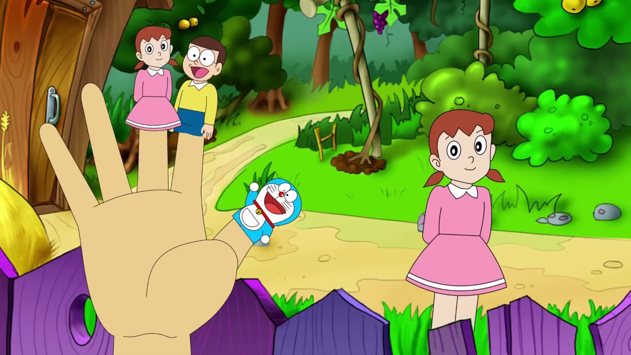 Finger Family Nursery Rhyme with Doraemon - YouTube