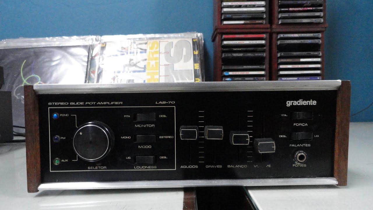 O Rei do Som - Amplificador Gradiente LAB-70 - YouTube