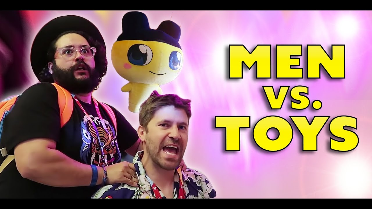 TWO GROWN MEN at a Toy Convention - YouTube