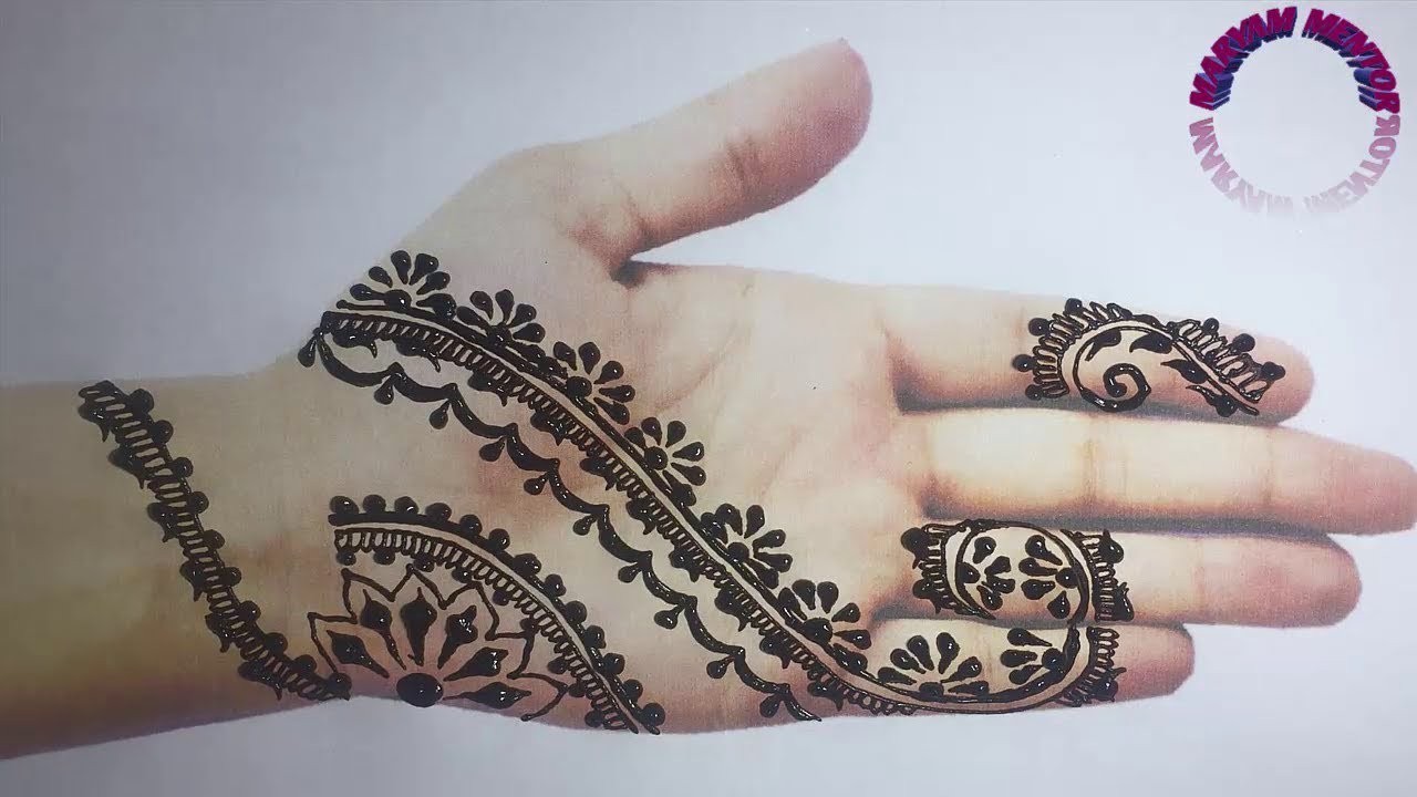 Front hand mehndi design| mehandi ka design| mehndi ka dizain| mahdi ka ...