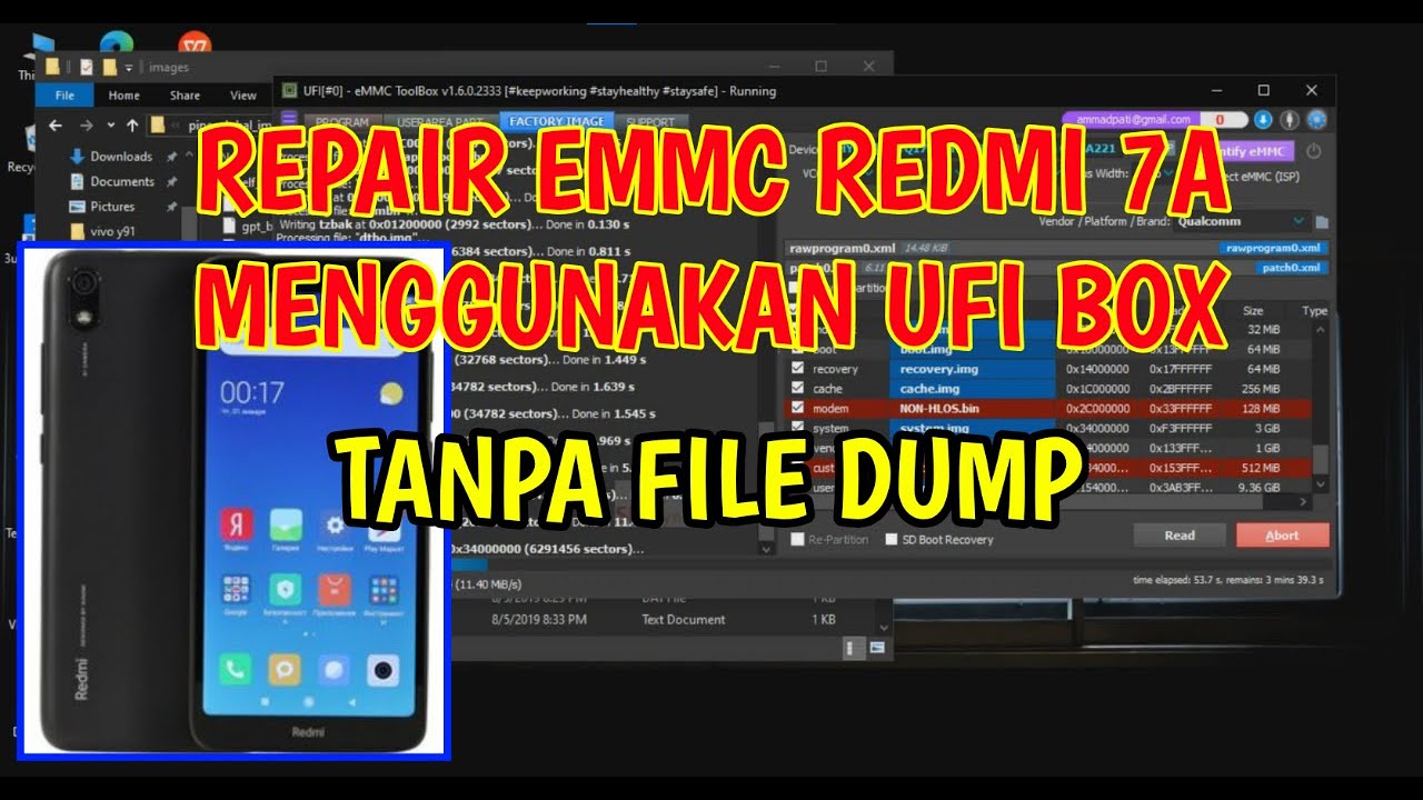 REPAIR EMMC REDMI 7A TANPA DUMP #repair - YouTube