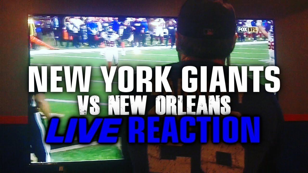 2021 New York Giants vs New Orleans Saints | LIVE GIANTS FAN REACTION ...