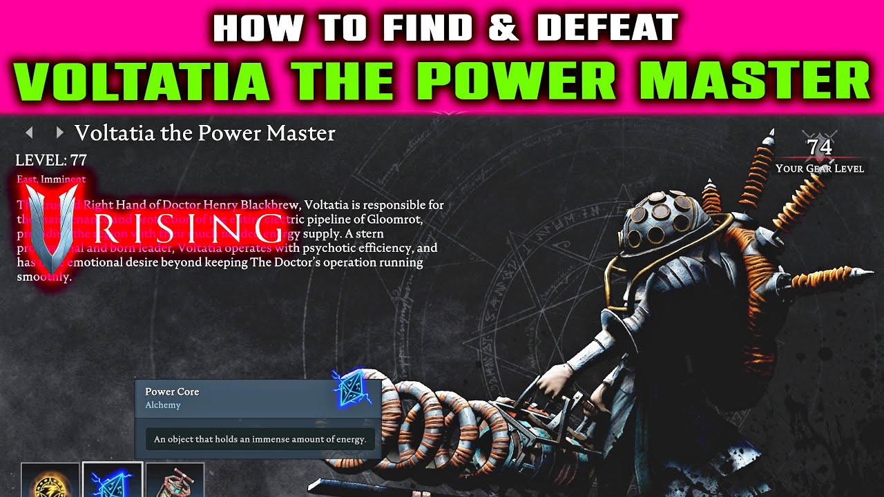 V Rising: How to Find & Defeat VOLTATIA THE POWER MASTER BOSS - Unlock ...
