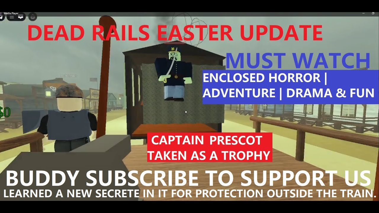 Dead Rails: Captain Prescot Taken as Trophy! | Easter Update #roblox # ...