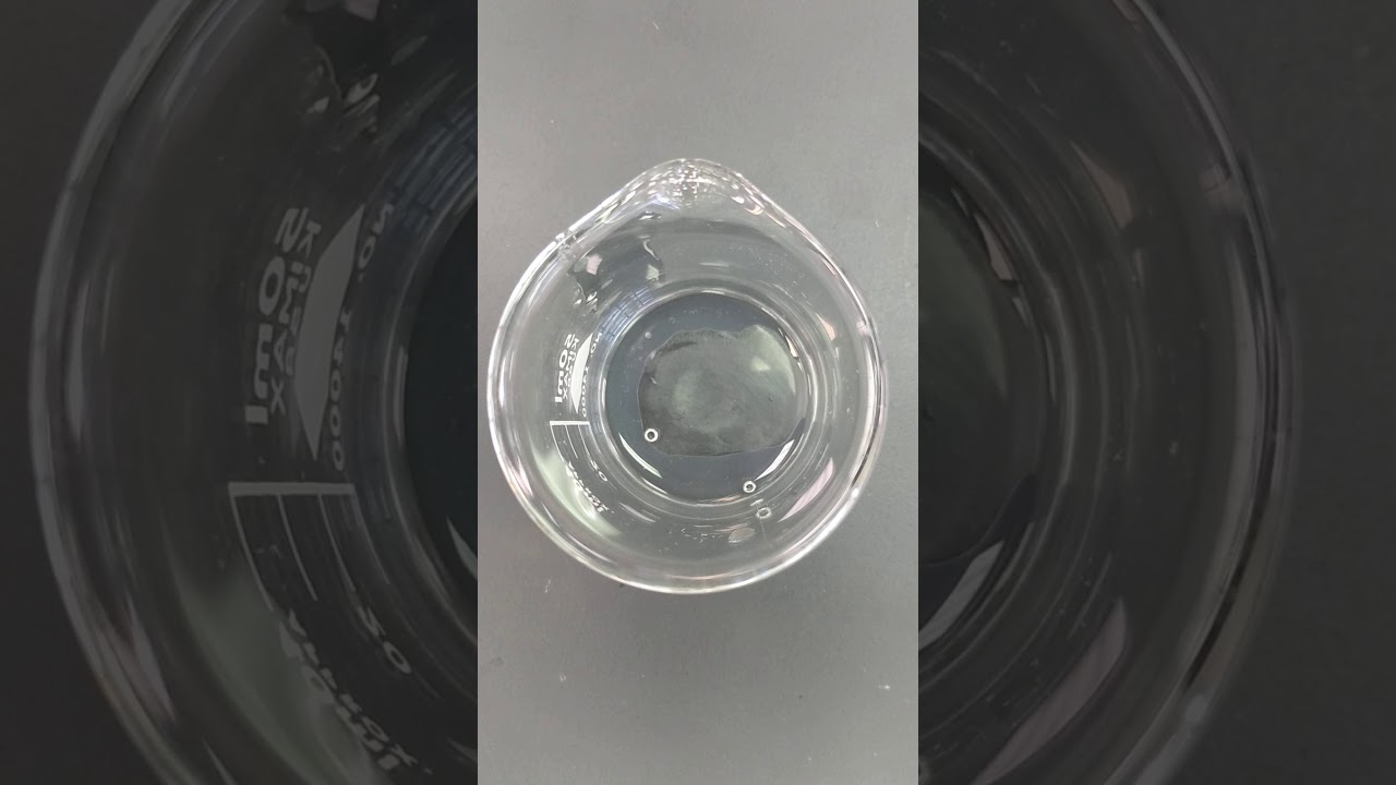 Silver metal in 1.0M hydrochloric acid - YouTube