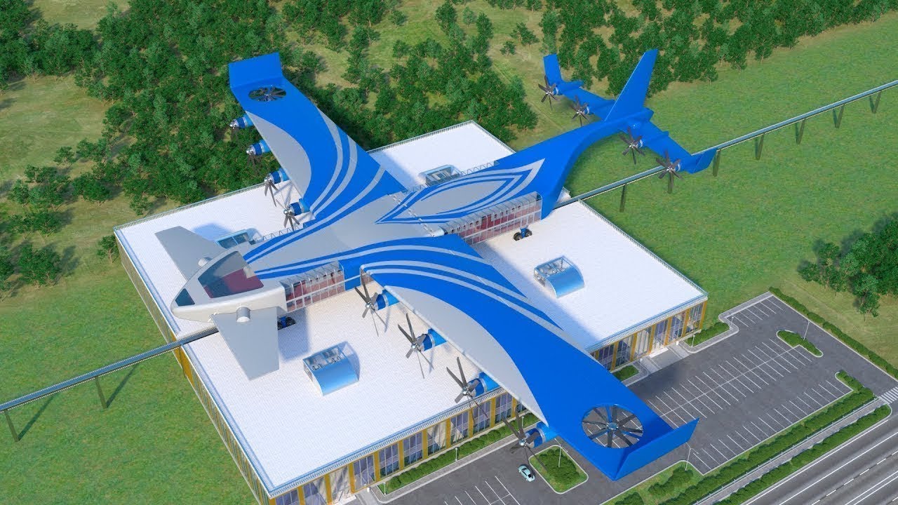 FLYING BUS | FUTURE TRANSPORT TECHNOLOGY | 2050 - YouTube