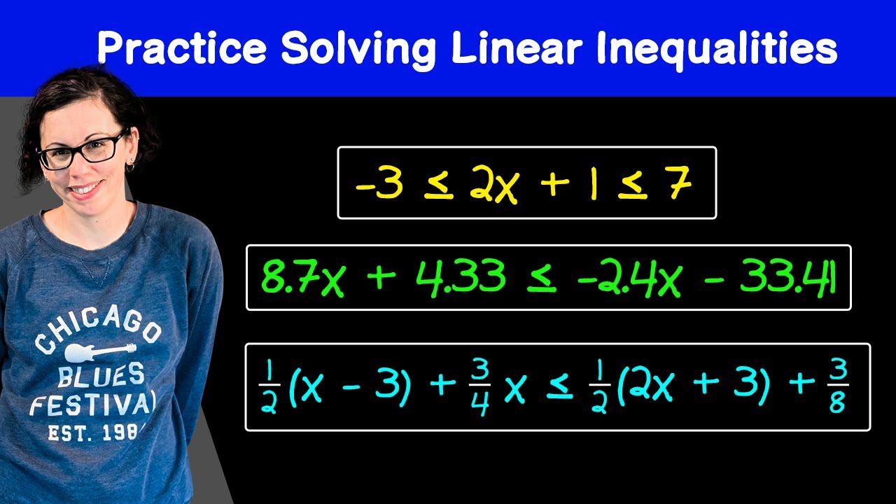 Practice: Linear Inequalities - YouTube