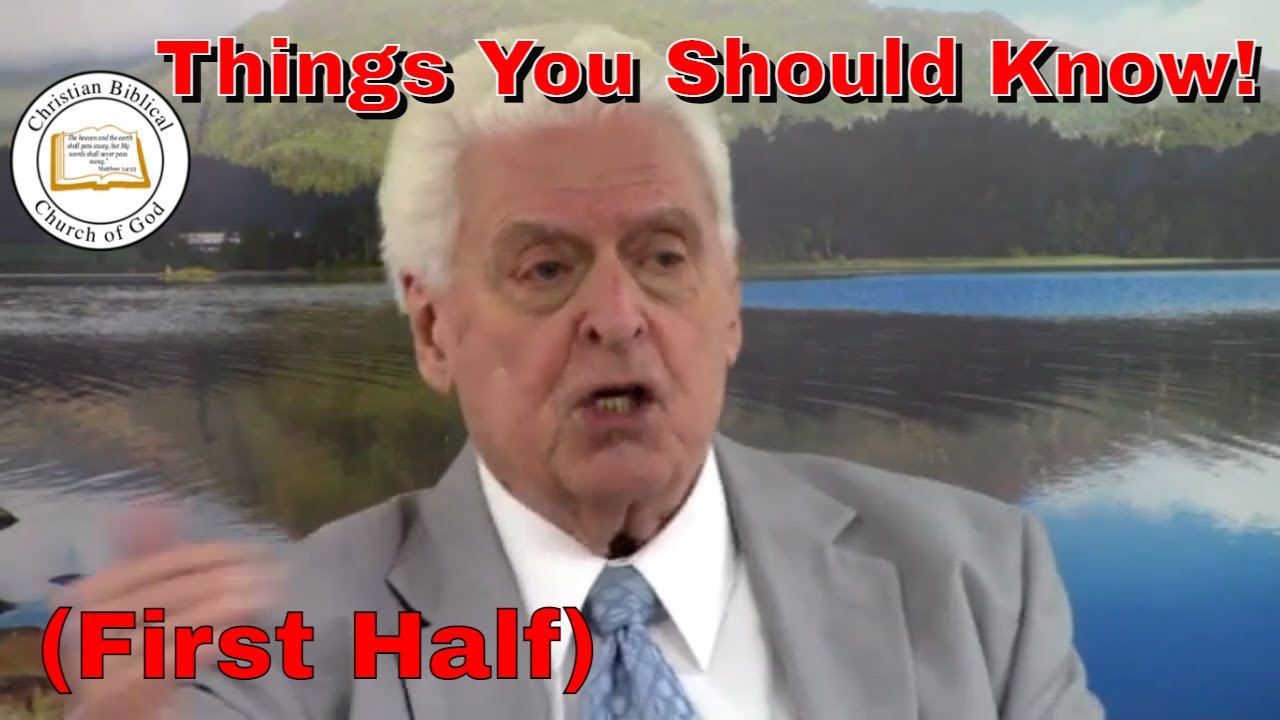 The Things We Need to Know - (First Half). By Fred Coulter - YouTube