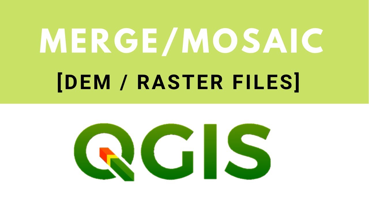 How to Merge (Mosaic) DEM Tiles in QGIS - YouTube
