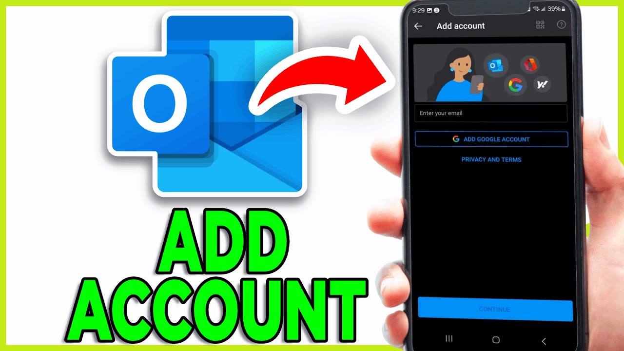 How To Add Outlook Account In Android! - Tutorial - YouTube