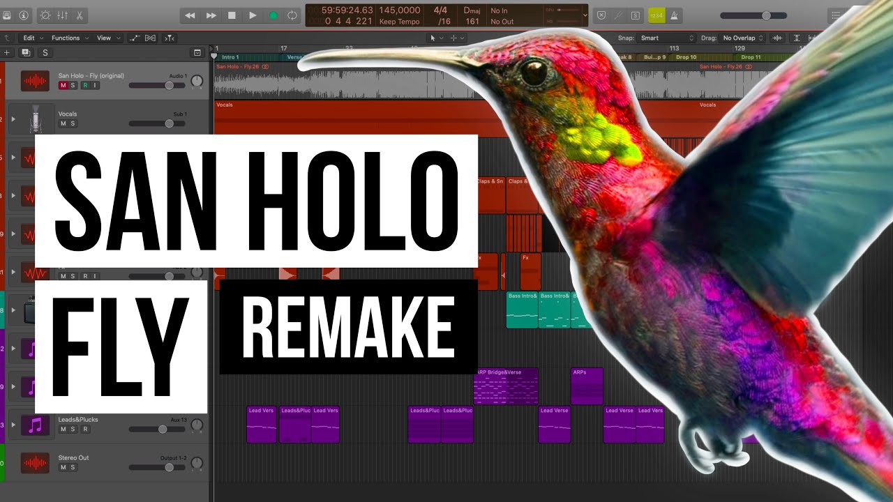 San Holo - Fly (LOGIC PRO X REMAKE) - YouTube