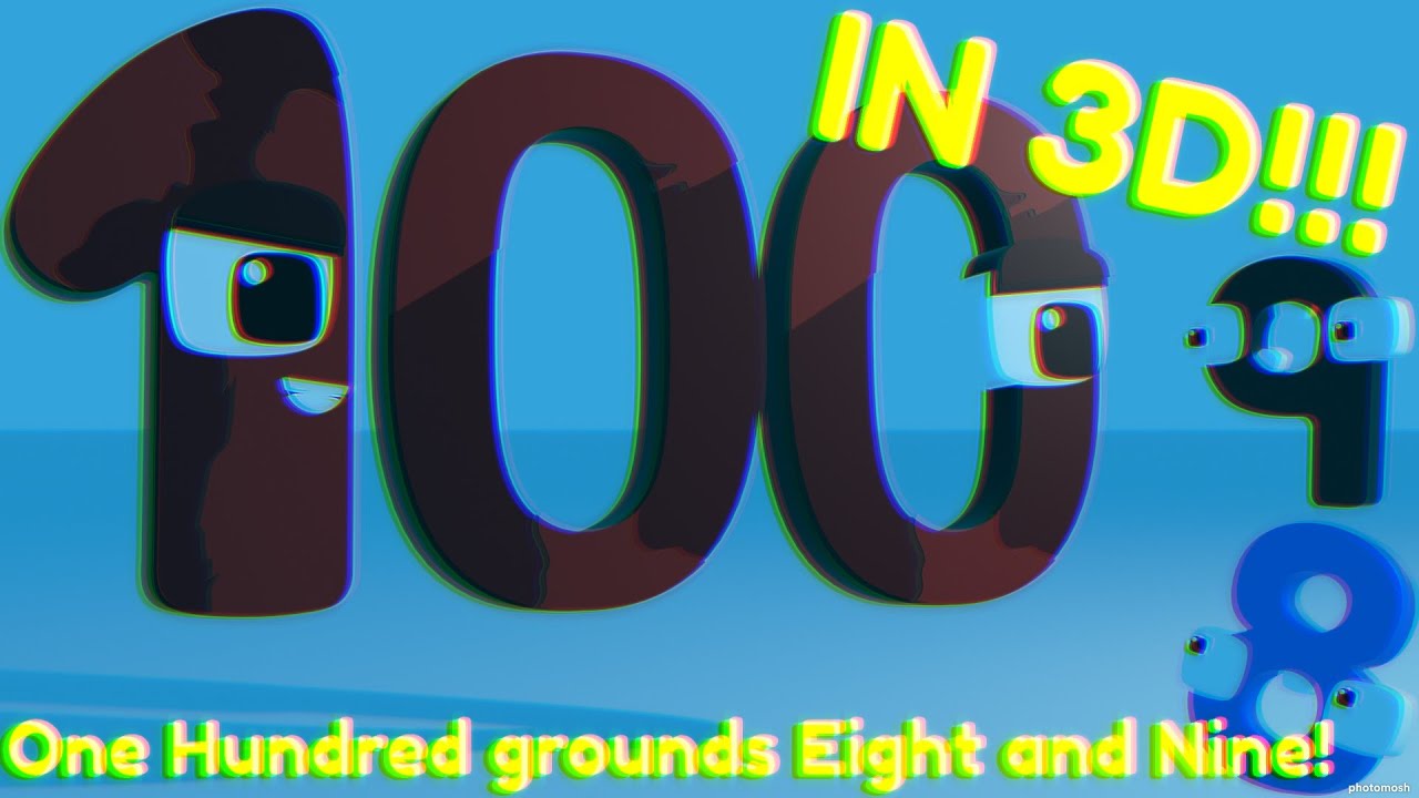One Hundred grounds Eight and Nine in 3D! (Wonderland 3D Animation) - YouTube