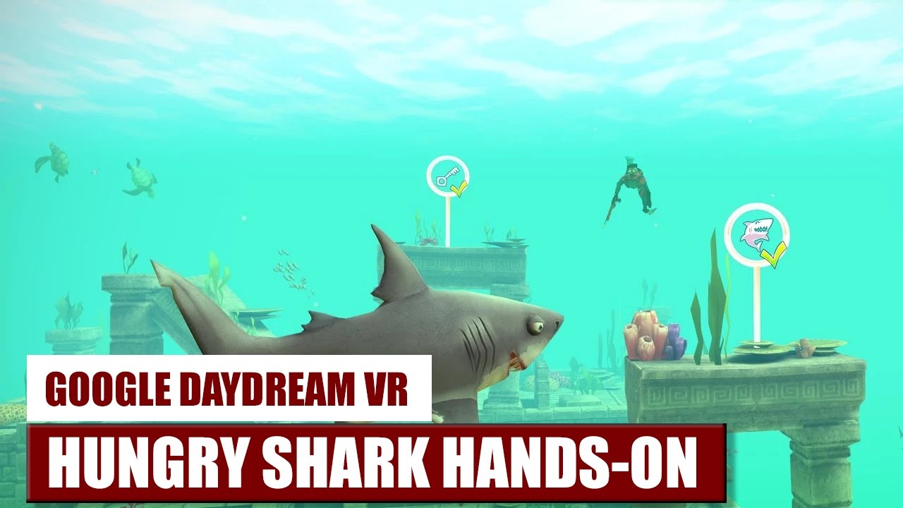 Hungry Shark VR for Daydream VR Hands-On / Gameplay - YouTube