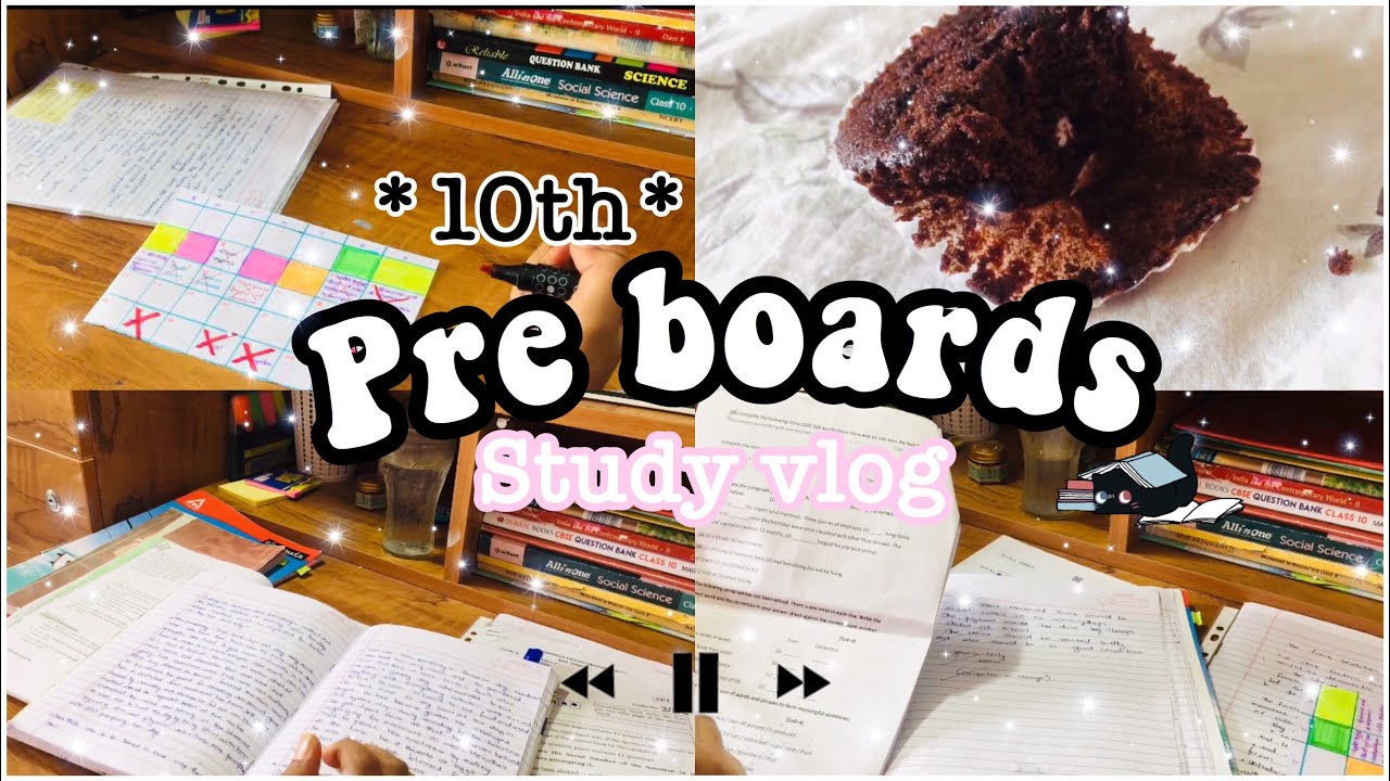 Study vlog | pre boards | cbse class 10 | studytea - YouTube