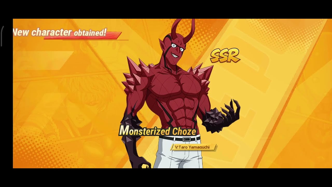 ONE PUNCH MAN - The Strongest สุ่มตัวละคร SSR Monsterized Choze Rate UP ...