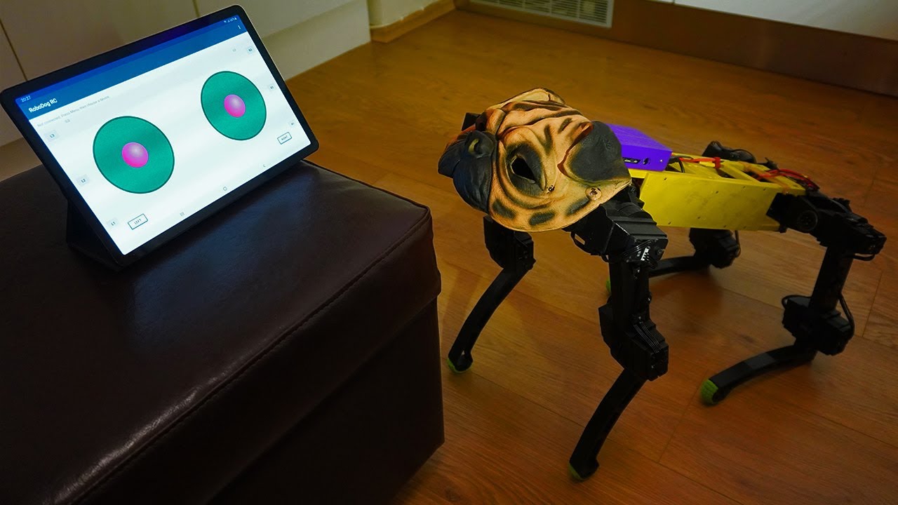 Android Virtual Joystick (Remote Controller) for RoboDog - YouTube